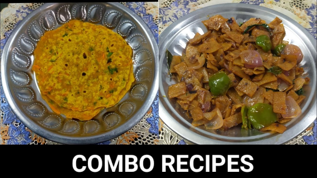 carrot chapati & chilli chapathi recipes / combo Recipes - YouTube