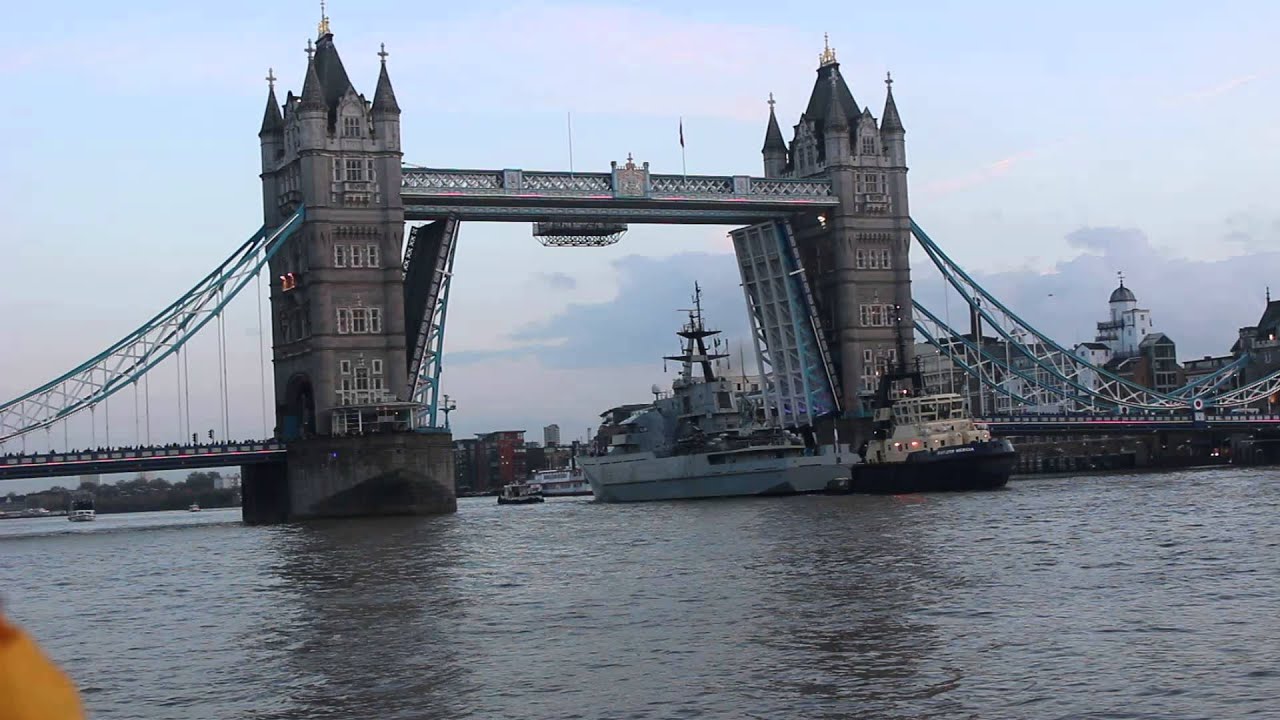 HMS Severn Tower Bridge - YouTube