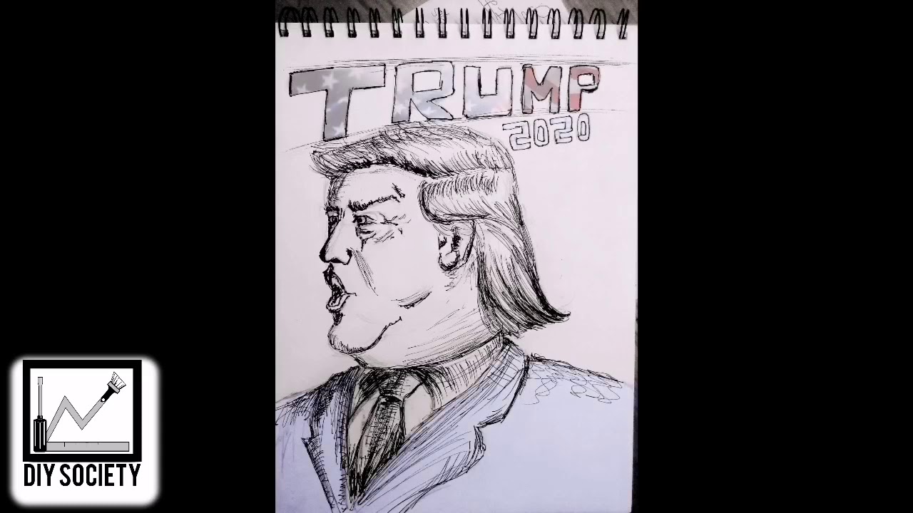 Donald Trump 2020 - Drawing - YouTube