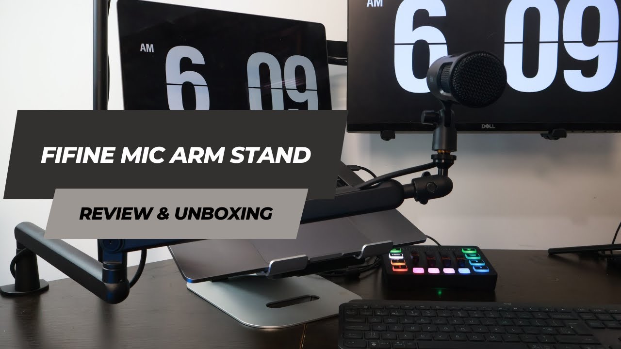 Level Up Your Recording Setup: Fifine Microphone Arm Stand - YouTube
