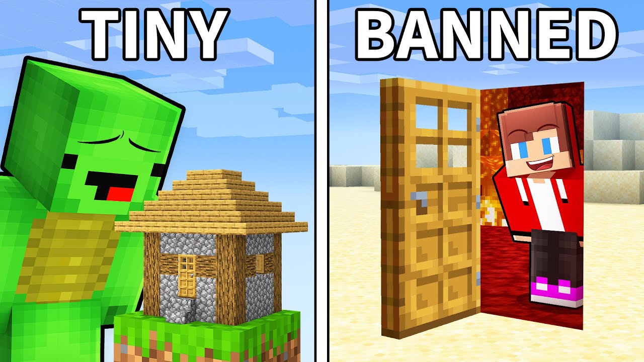JJ and Mikey Made 199 Secret Bases in Minecraft (Maizen) - YouTube