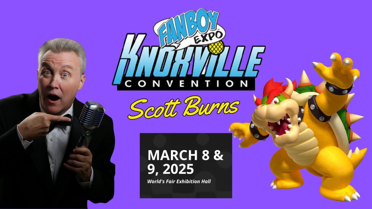 Fanboy Expo Greeting from Super Mario's BOWSER...Scott Burns! - YouTube