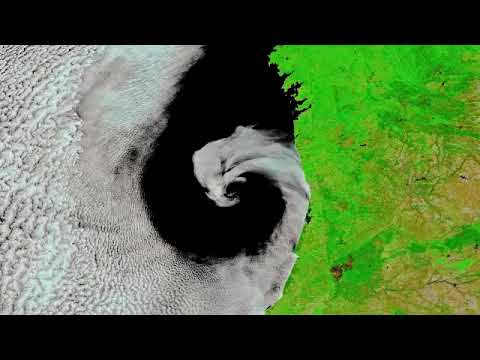 Cyclone 'Licks' Portugal Coast in Gorgeous Space Image. - YouTube
