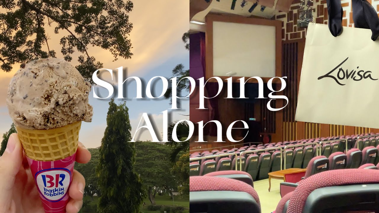 i人踏出舒适圈啦! 独自逛街! ｜Shopping alone + Night class - YouTube