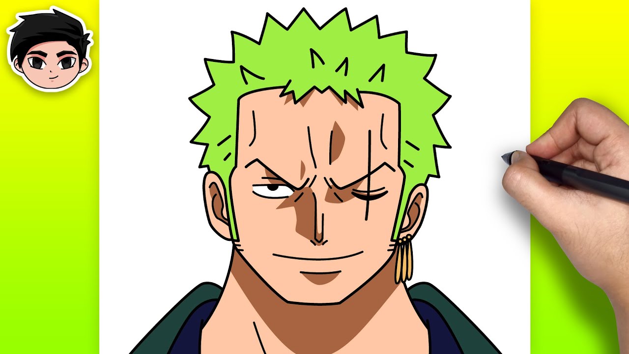 How to Draw Roronoa Zoro from One Piece | Easy Step-by-Step - YouTube