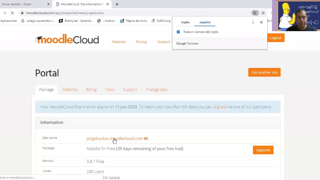 Presentación del curso en MoodleCloud - YouTube