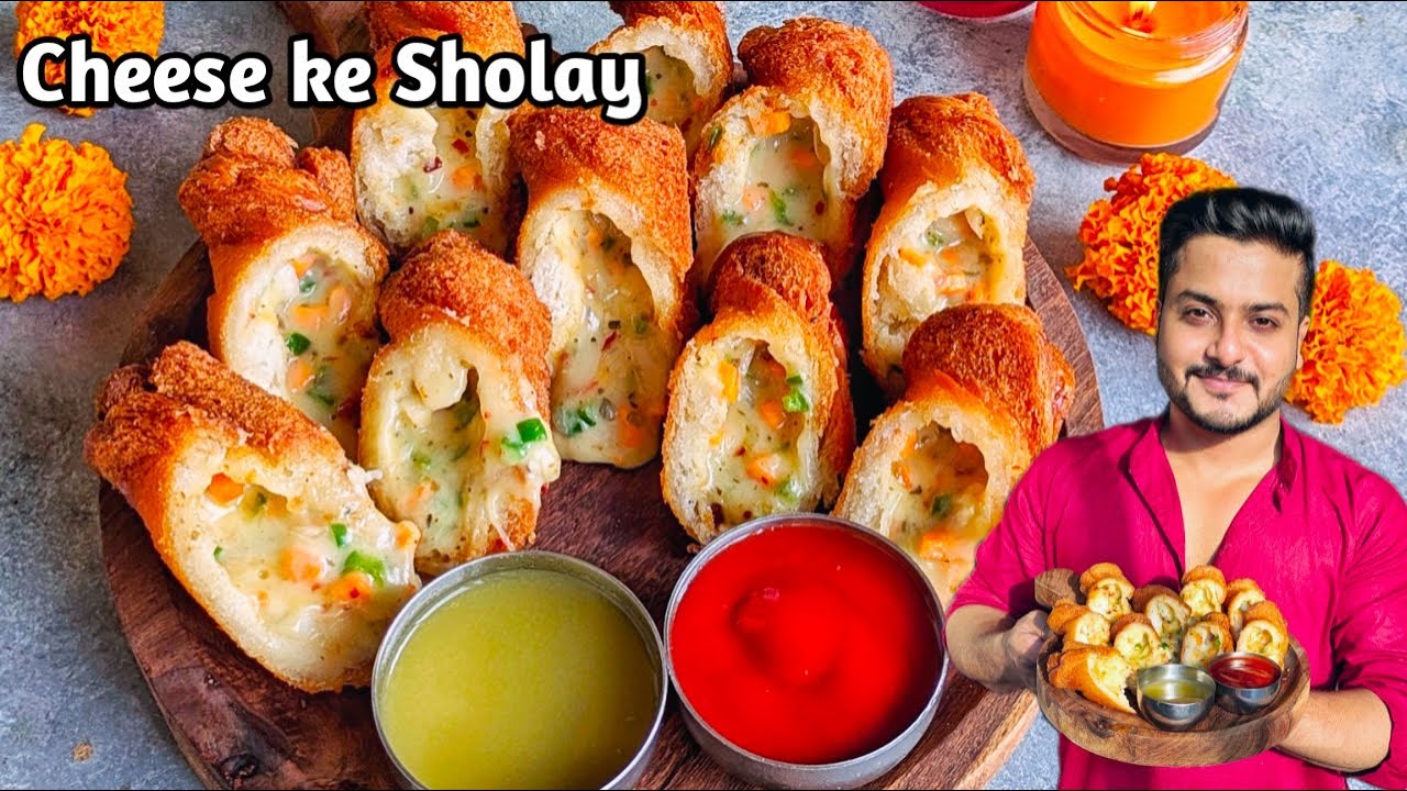 Cheese ke Sholay | Diwali special starter recipe | Dilli ke famous ...