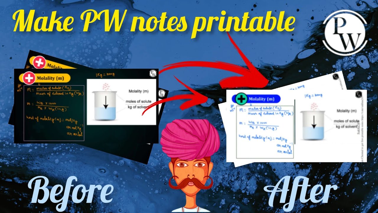 Transform PW Notes into Stunning White Background - YouTube