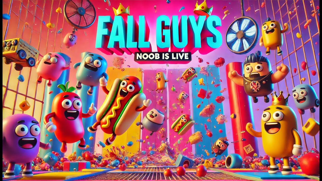Fall Guys Fun Night Stream noob is live || League Of Noob - YouTube