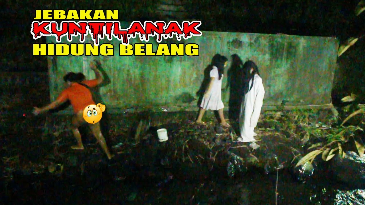 PRANK HANTU CANTIK | JEBAKAN KUNTILANAK HIDUNG B3LANG | LUCU BIKIN ...