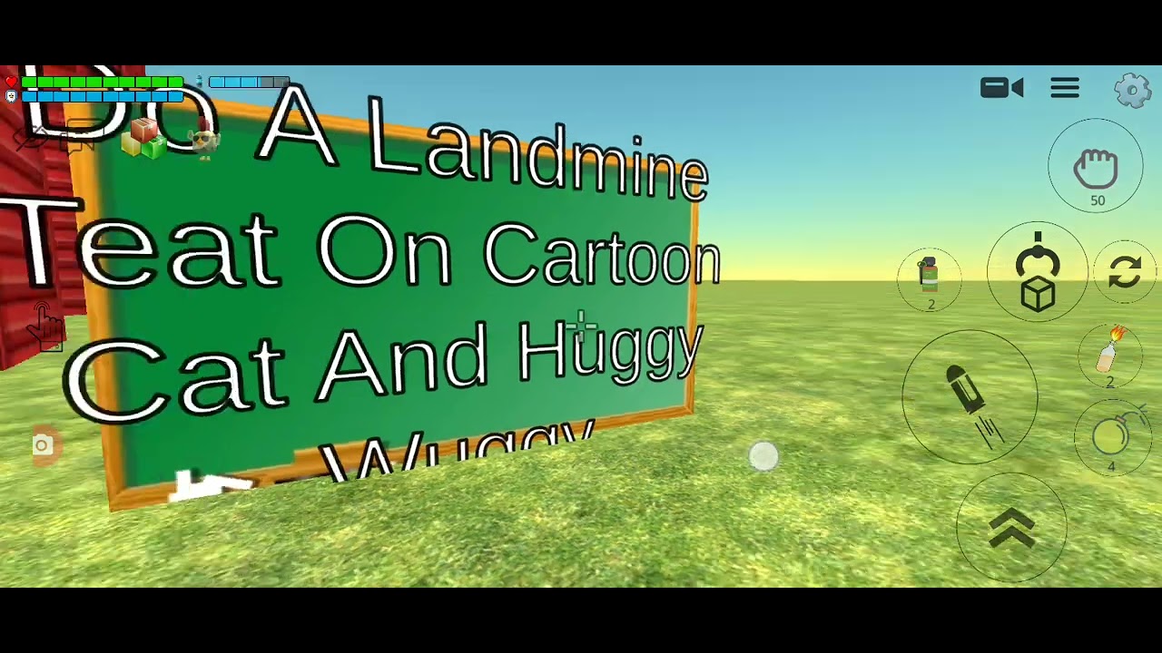 Chicken Gun Landmine Test - Cartoon Cat VS Huggy Wuggy - YouTube