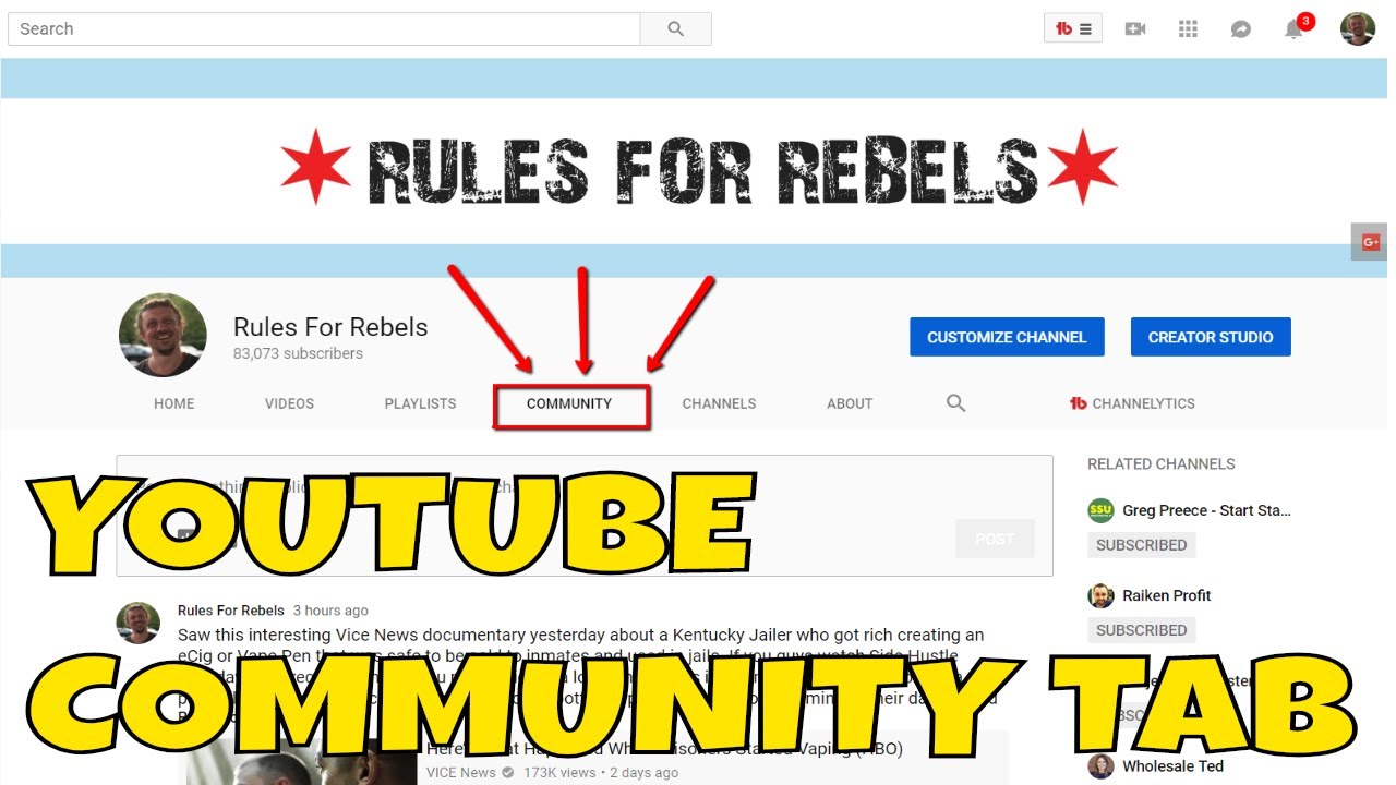 What is the New Youtube Community Tab? - YouTube