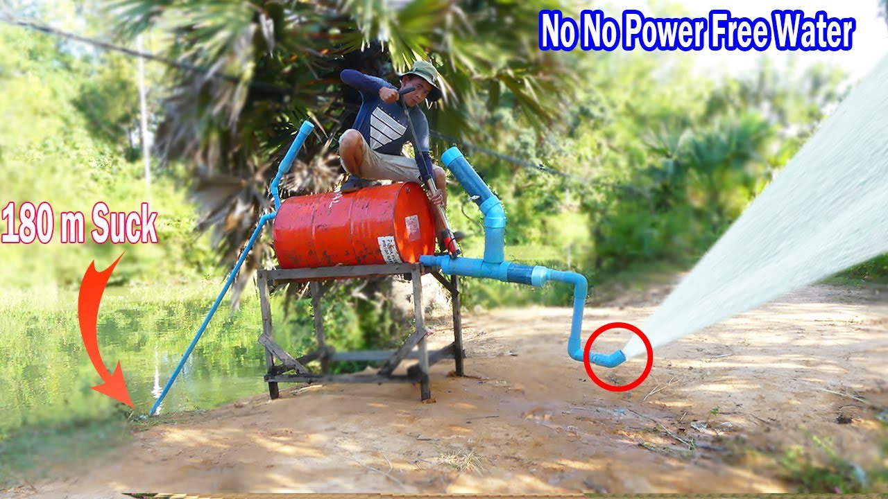 Amazing How to make free energy Water Pump | Auto Pump Deep Big River ...