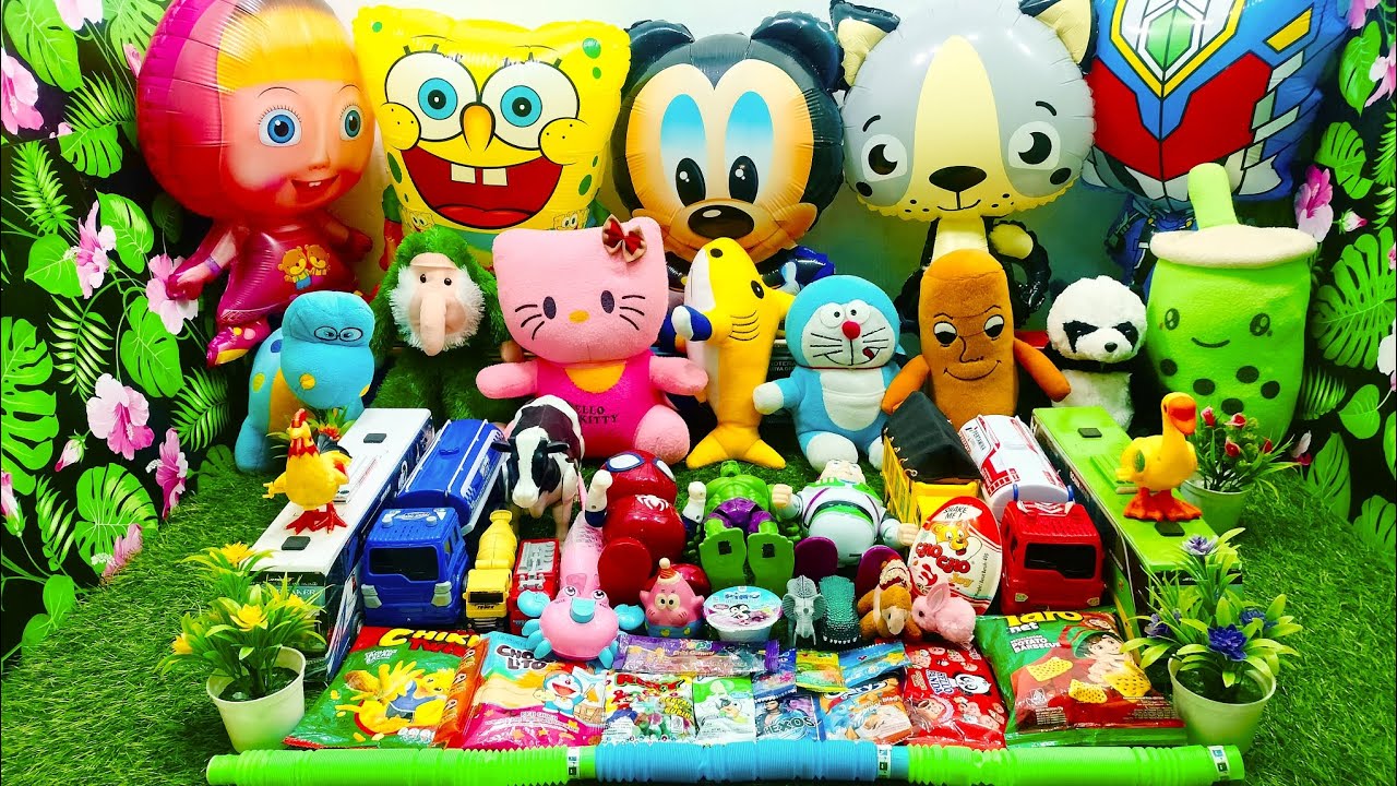 Hunting Balon Boneka Permen yupi Baby shark Marsya Upin Ipin Keropi 250 ...