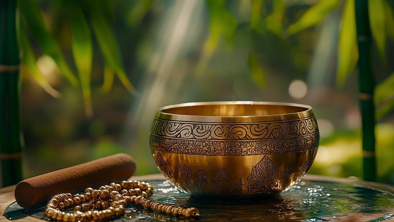 Water Singing Bowl Meditation Music For Deep Sleep - Calm Anxiety ...