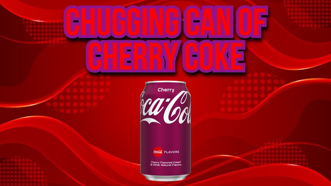 Chugging Can of Cherry Coke - YouTube