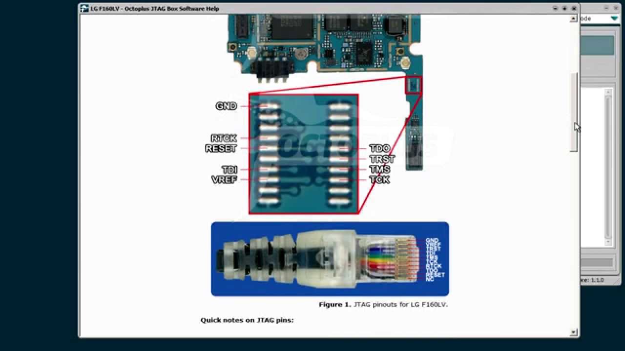 LG F160LV Repair with Octoplus JTAG - YouTube