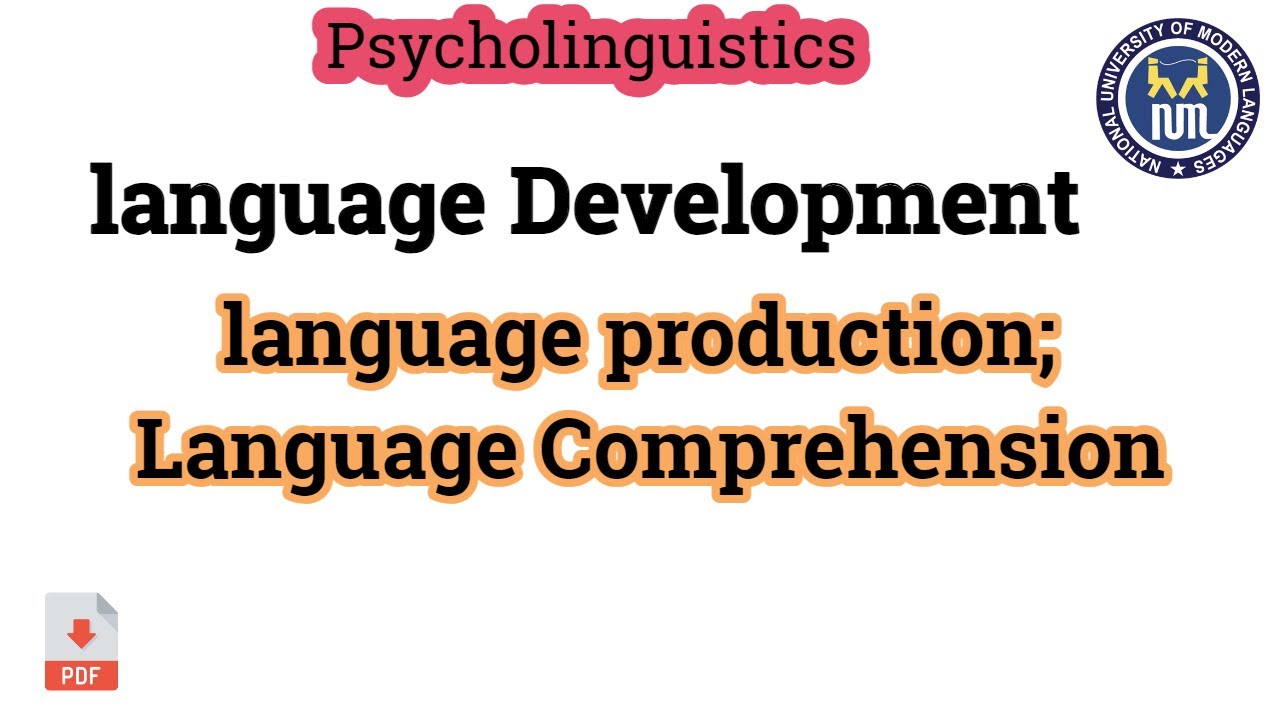 Language production | How Humans produce language - YouTube