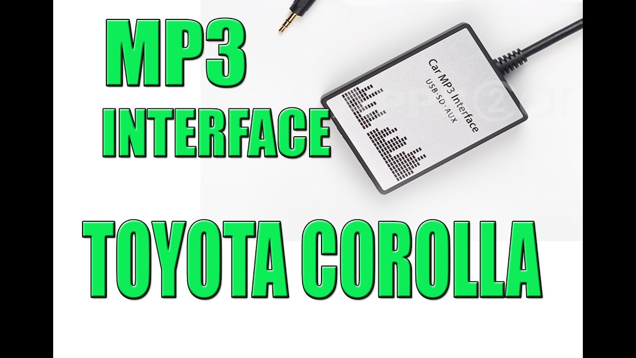 HOW TO INSTALL A CAR MP3 INTERFACE ADAPTER ON TOYOTA COROLLA VERSO ...