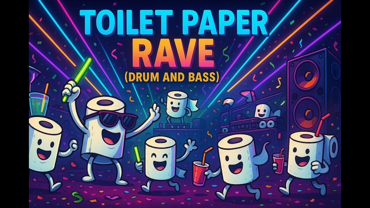 Toilet Paper Rave (Drum and Bass) @TheMachineComposer #drumandbass # ...
