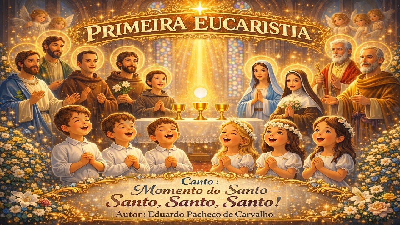 Canto do Santo Primeira Eucaristia Titulo: Santo, Santo, Santo ! Letra ...