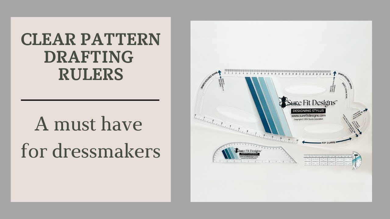 Clear pattern drafting rulers - A must have for dressmakers - YouTube
