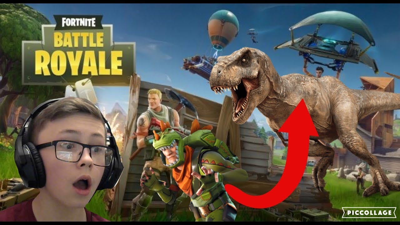 DINOSAURS IN FORTNITE!!!! T-REX SKIN! Fortnite: Battle Royale - YouTube