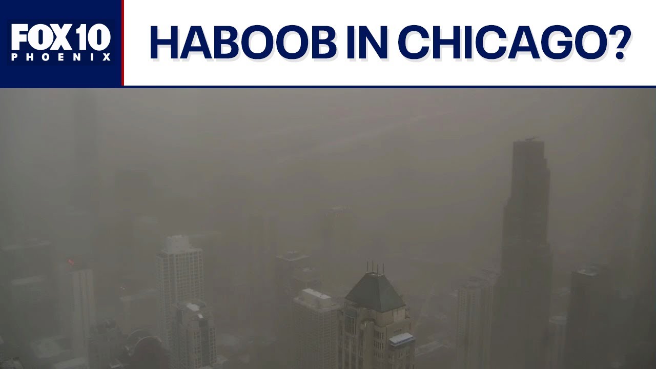 Dust storm takes over downtown Chicago - YouTube