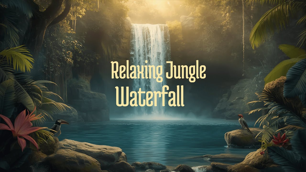 Relaxing Jungle Waterfall: Nature Sounds for Deep Sleep and Meditation ...