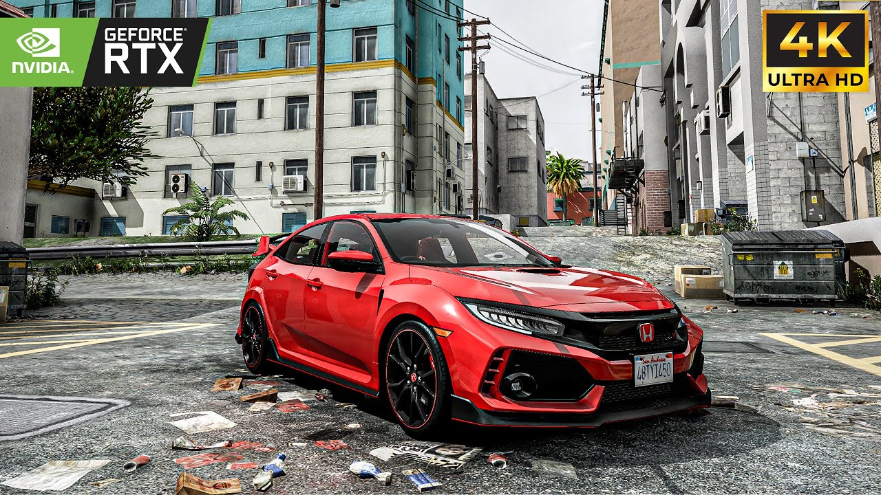 Honda Civic Type R - GTA 5 Ultra Realistic Graphics | 4KUHD Gameplay ...