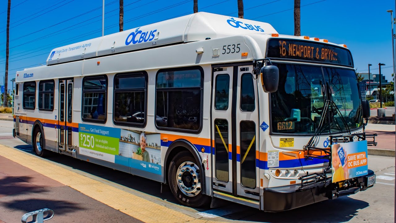 OCTA 2007 New Flyer C40LFR 5535 - Ride Video - YouTube