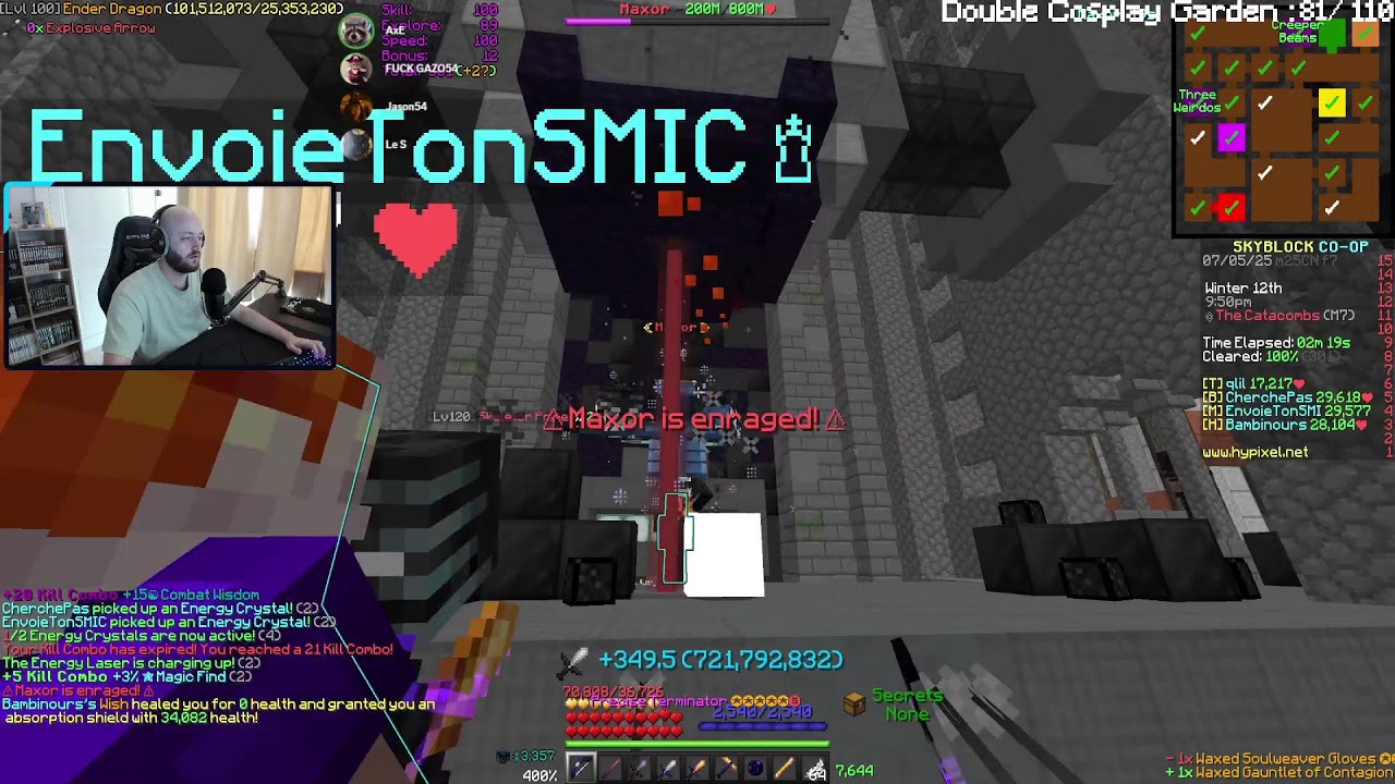 [LVL 495] Hypixel Skyblock SB LVL ! (!pack, !stat, !guild) - YouTube