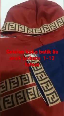 Setelan koko lis batik anak lengan pendek terbaru - YouTube