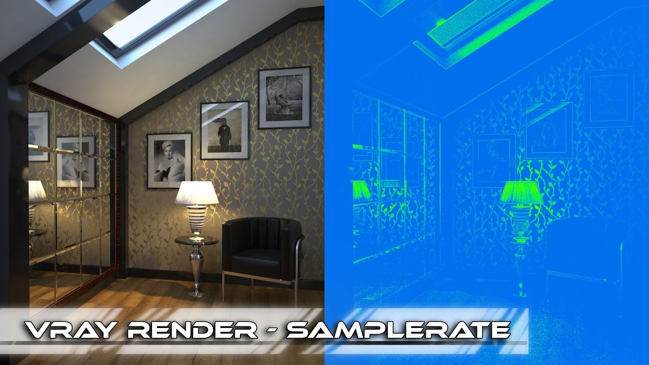 Vray Render - SampleRate o segredo para renders sem granulado 10 vezes ...