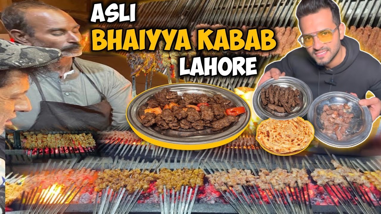 Famous Bhaiya ke Kabab | Model Town Street Food | Lahore Street Food ...