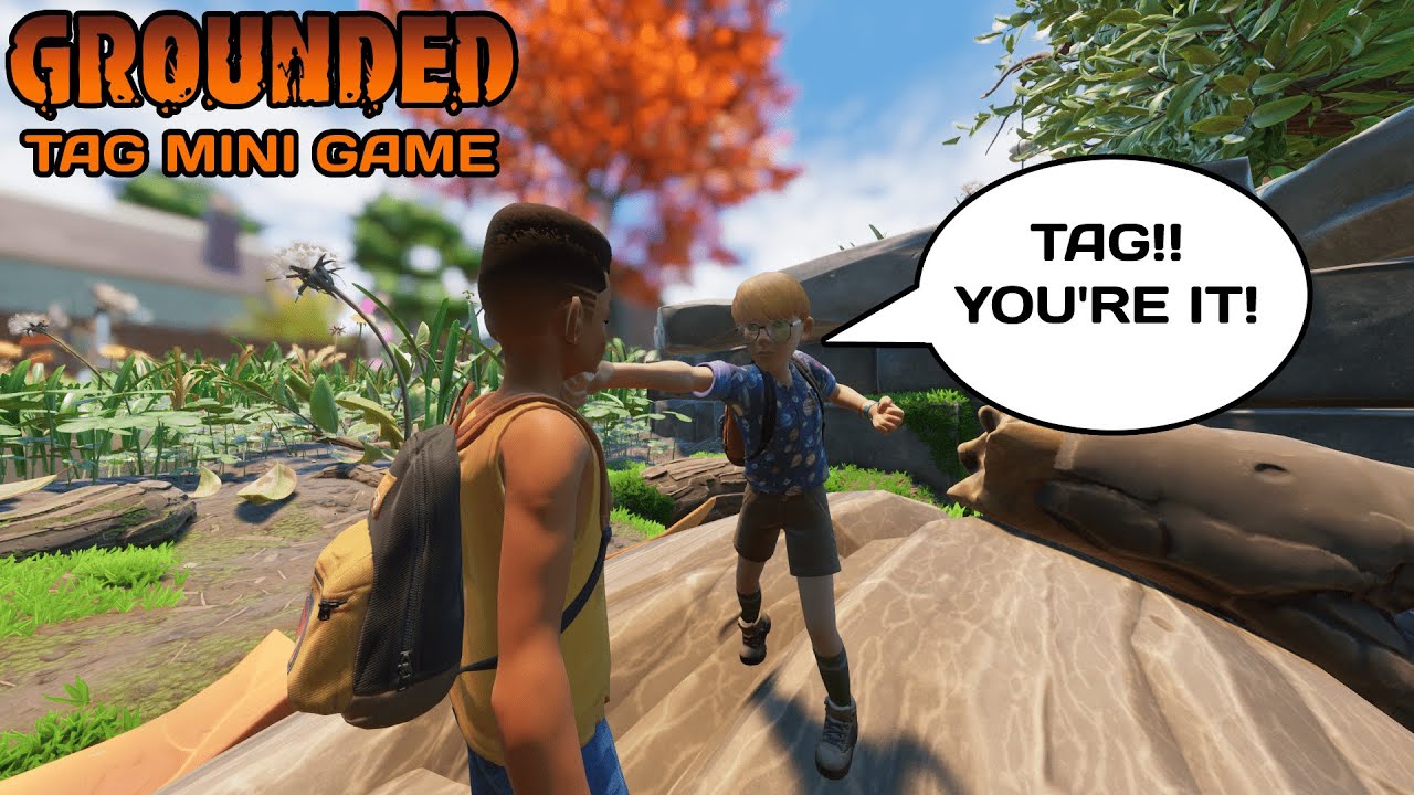 WE PLAYED TAG IN GROUNDED!! - YouTube