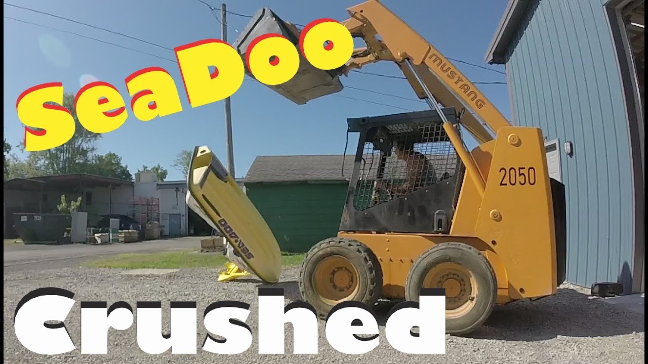 1997 SeaDoo SPX 787 VS Skid Steer - YouTube