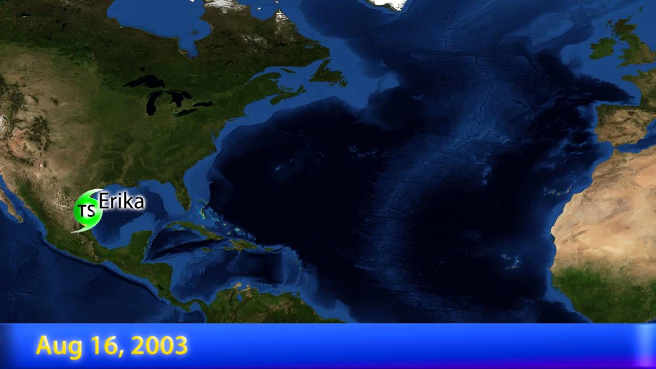 2003 Atlantic Hurricane Season Animation (v.2) - YouTube