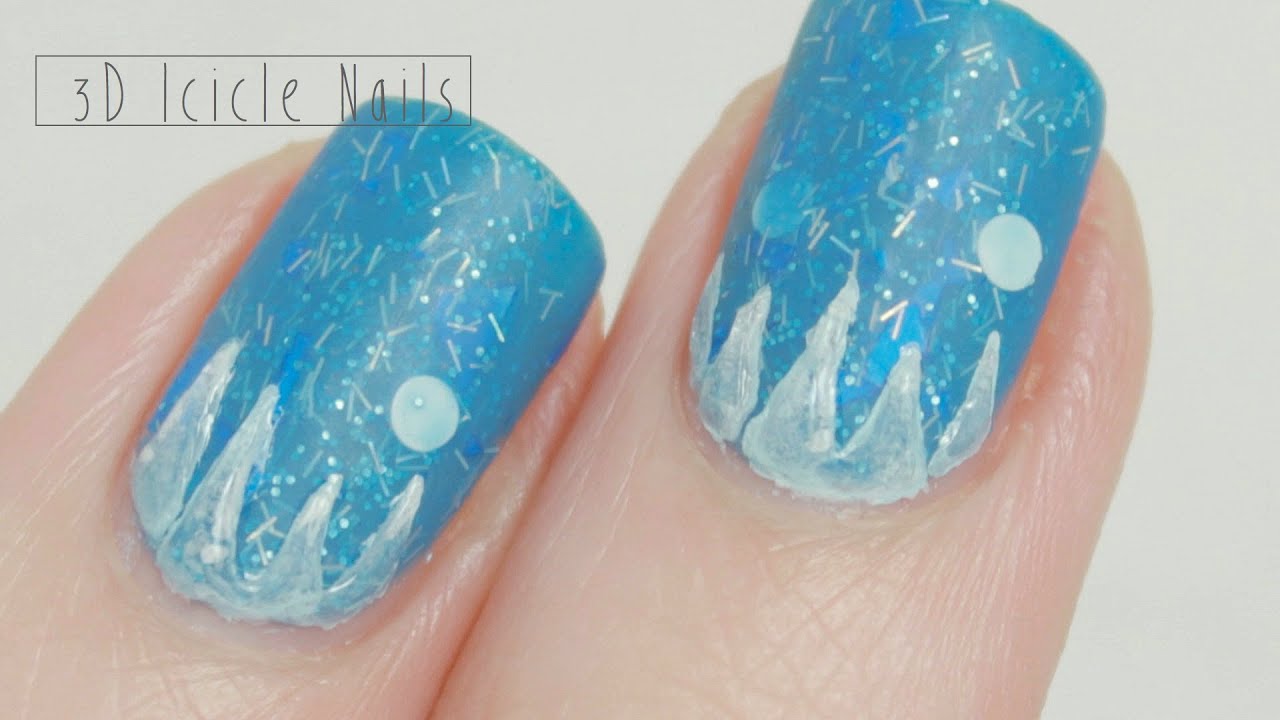 3D Icicles | Nail Art - YouTube