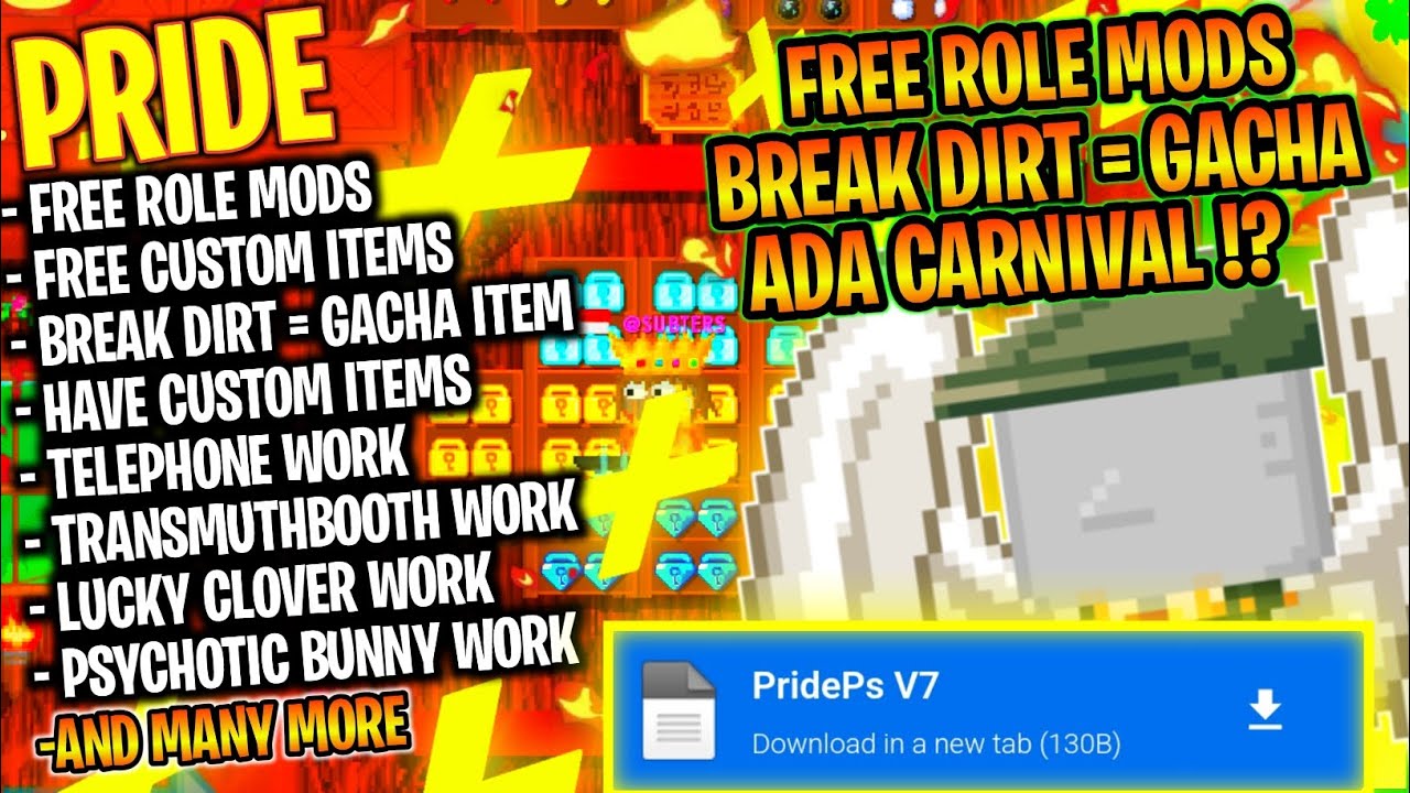 FREE ROLE MODS🗿🤑|NEW GROWTOPIA PRIVATE SERVER TERBARU | BEST GTPS 2023 ...