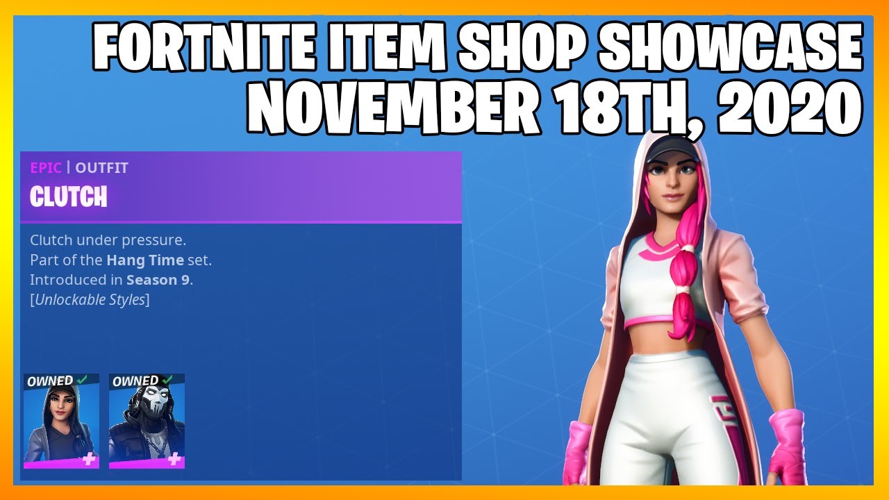 Fortnite Item Shop HANG TIME BUNDLE RETURNS! [November 18th, 2020 ...