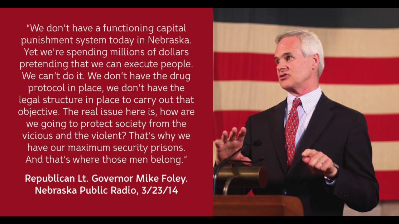 Lt. Governor Foley on the Death Penalty - YouTube