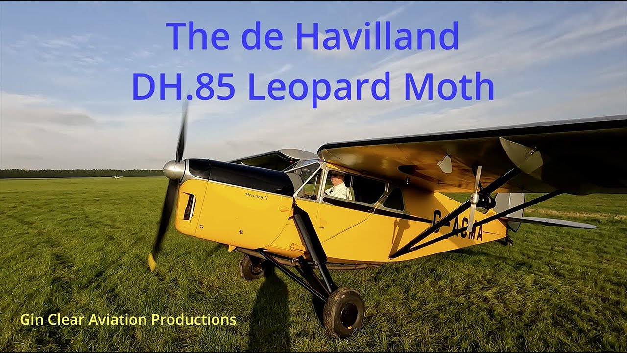 The de Havilland DH.85 Leopard Moth - YouTube