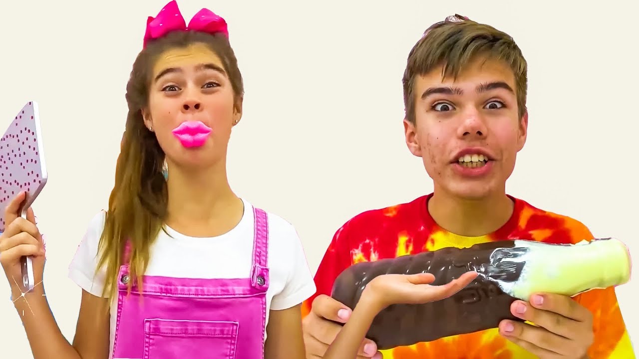 Những câu chuyện của Nastya Artem và Mia về đồ ngọt và sô cô la - YouTube