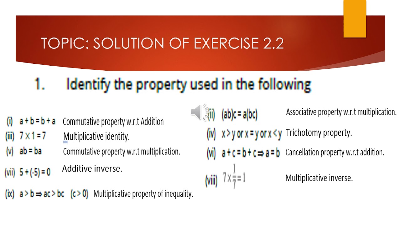9TH CLASS MATH UNIT#02 EXERCISE 2.2 - YouTube