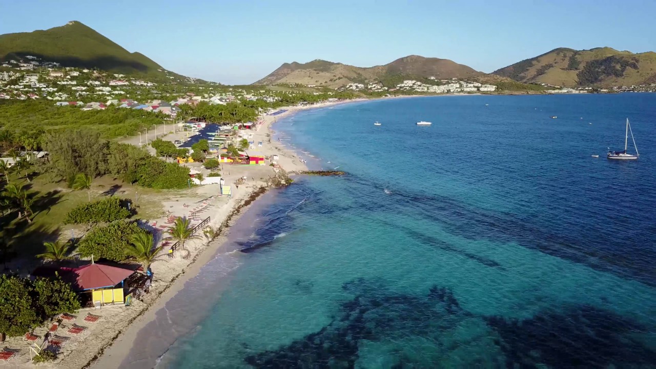 4k Drone Video of Orient Beach Jan 19, 2017 - YouTube