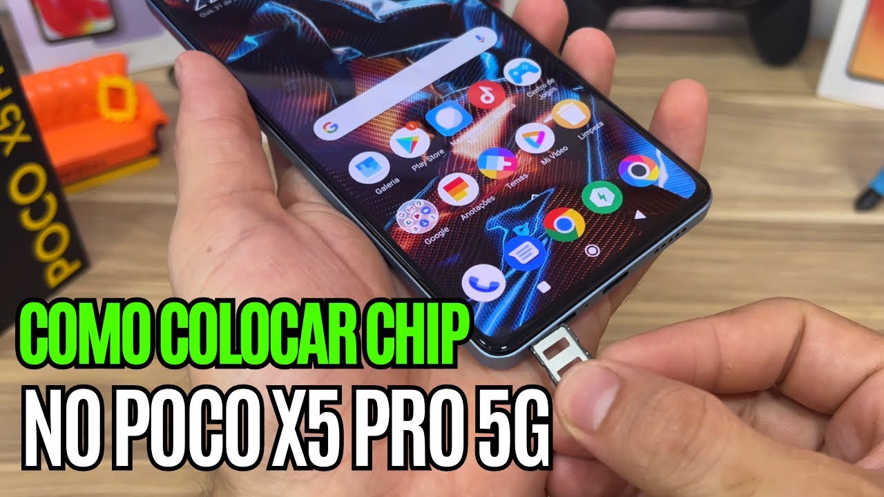 Como colocar CHIP no POCO X5 PRO 5G - YouTube