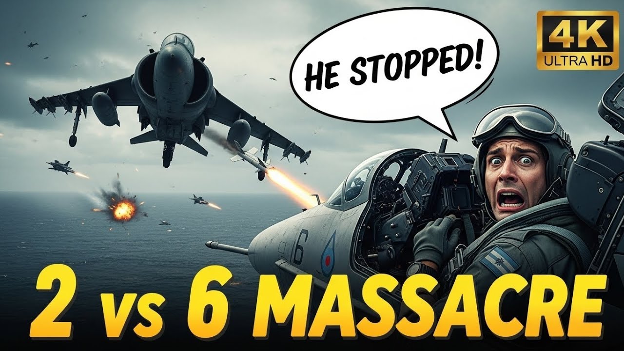 Let Them Go... How 2 British Harriers DESTROYED 6 Skyhawks - YouTube