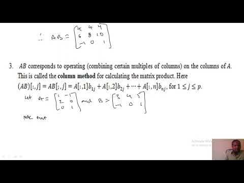 Four ways of multiplying matrices - YouTube