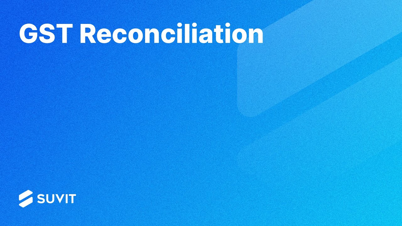 GST Reconciliation in Suvit Software: Simplify Your Tax Process - YouTube